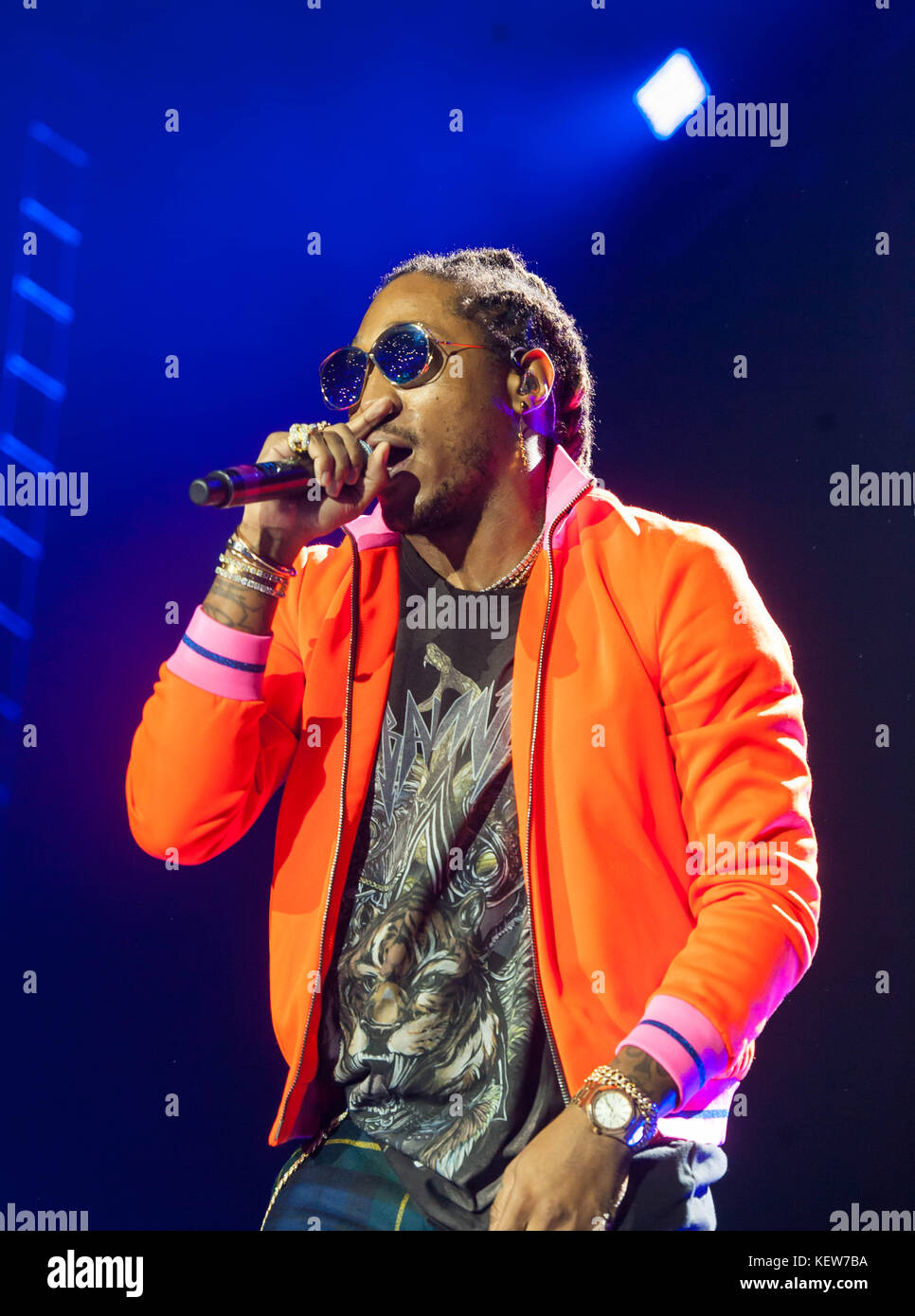 London, United Kingdom. 23rd Oct, 2017. Rapper Future performs on stage ...