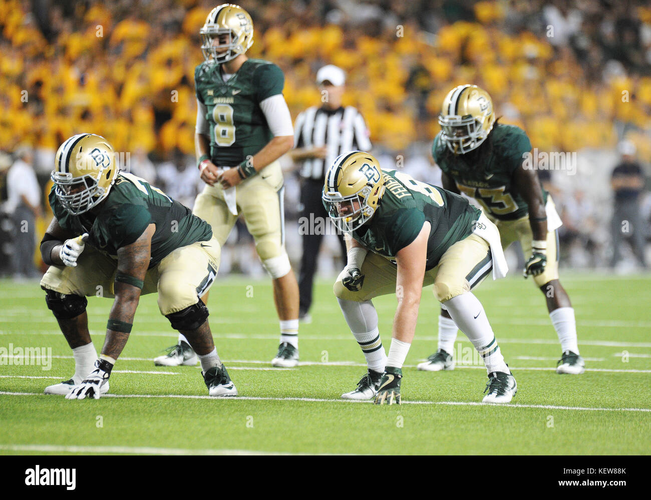 Waco, Texas, USA. 21st Oct, 2017. Baylor Bears offensive lineman ...