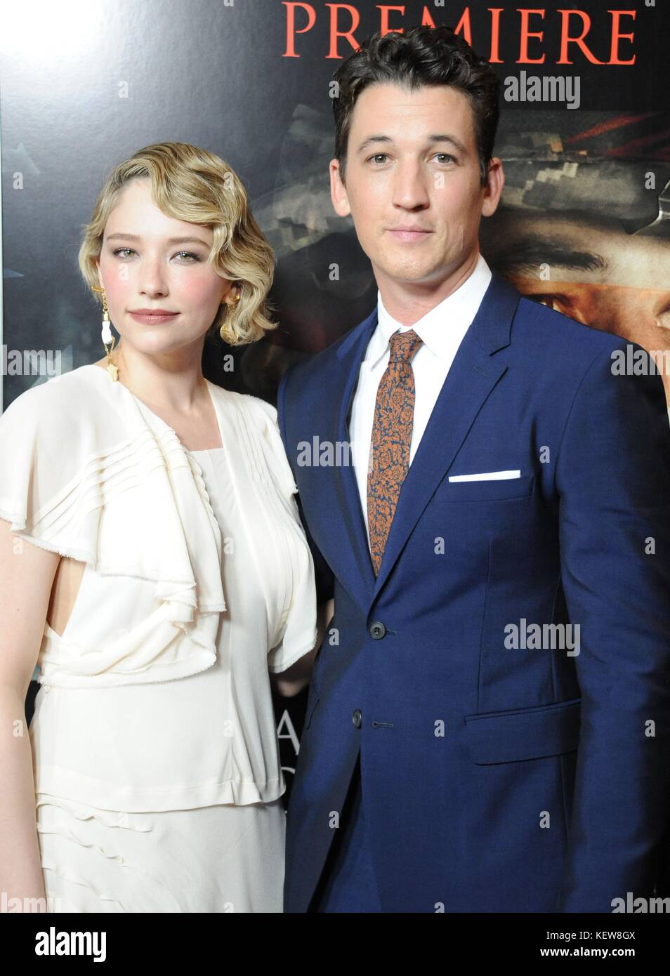 Los Angeles, CA, USA. 23rd Oct, 2017. Haley Bennett, Miles Teller at ...