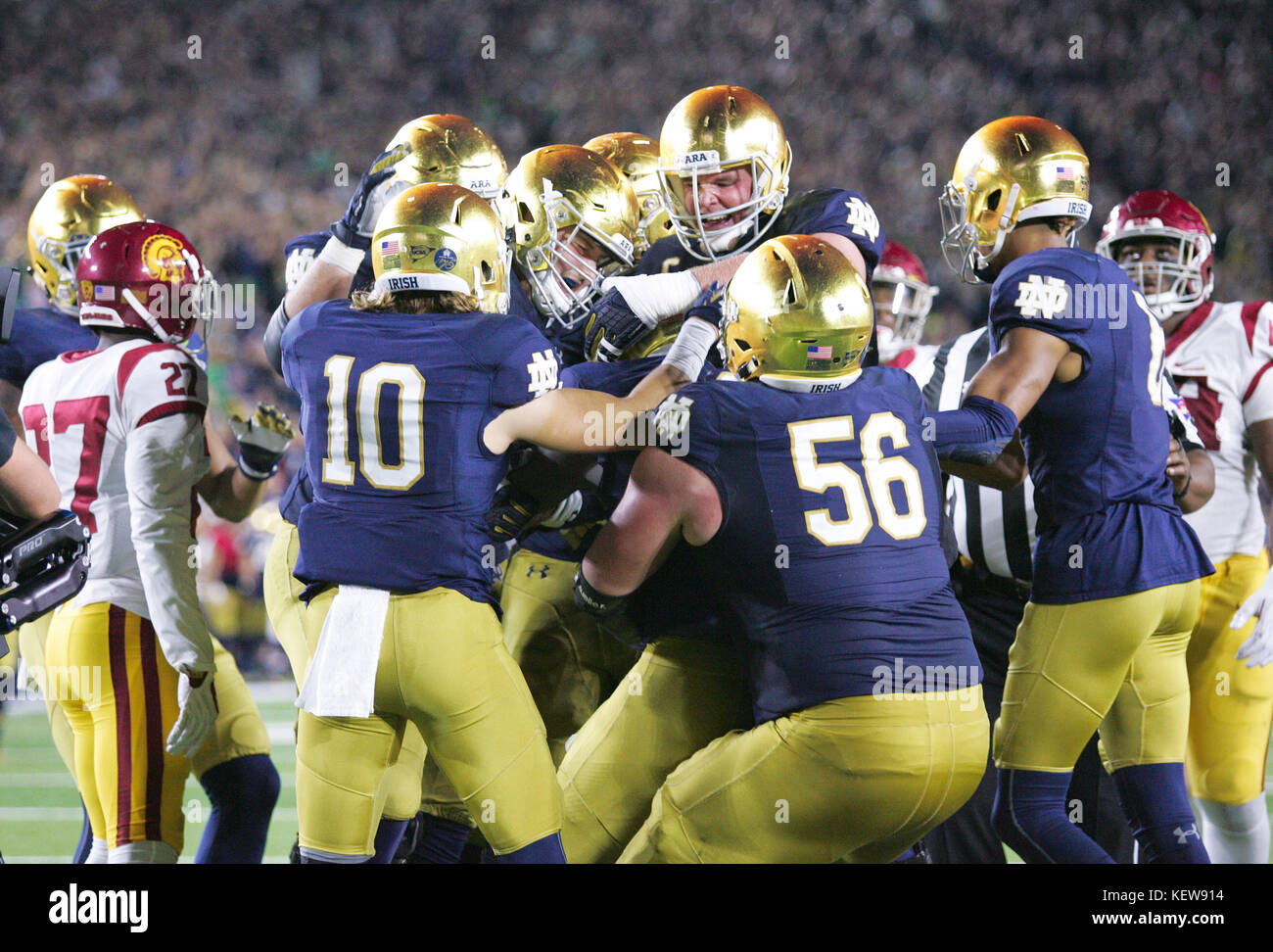 South Bend, United States. 21st Oct, 2017. Notre Dame Fighting Irish ...