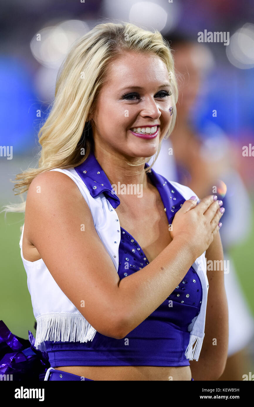 October 21, 2017: .TCU Showgirls during an NCAA Football game between ...