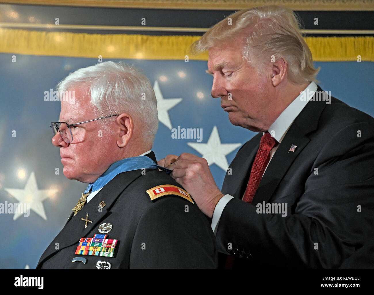 United States President Donald J. Trump presents the Medal of Honor US ...