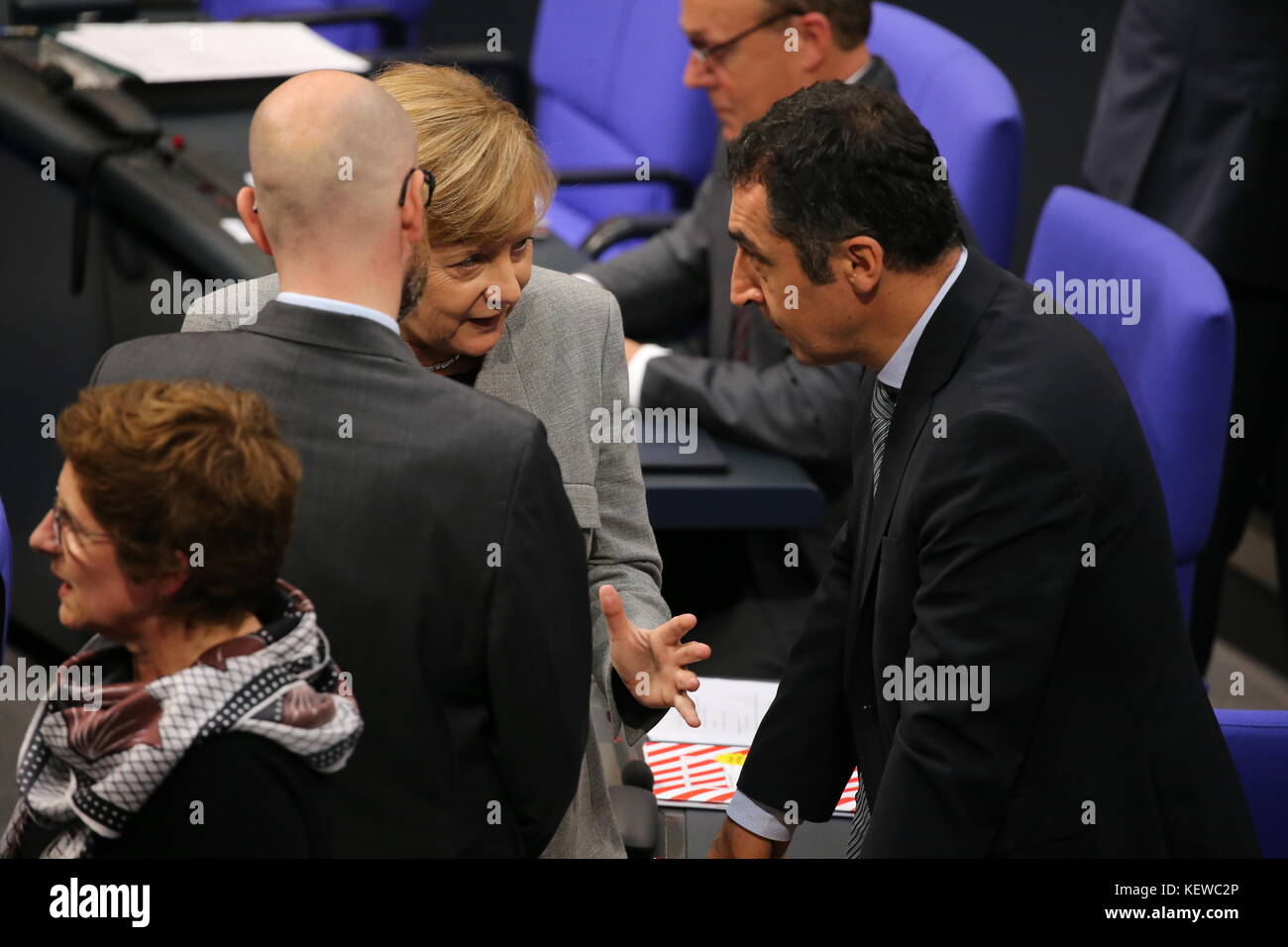 Berlin, Germany. 24th Oct, 2017. German chancellor Angela Merkel (CDU ...