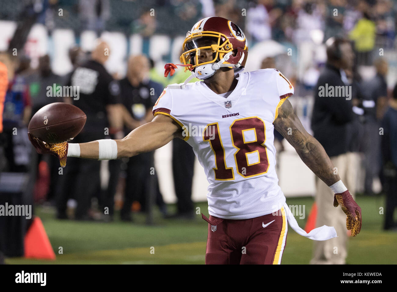 October 23, 2017: Washington Redskins wide receiver Josh Doctson (18 ...
