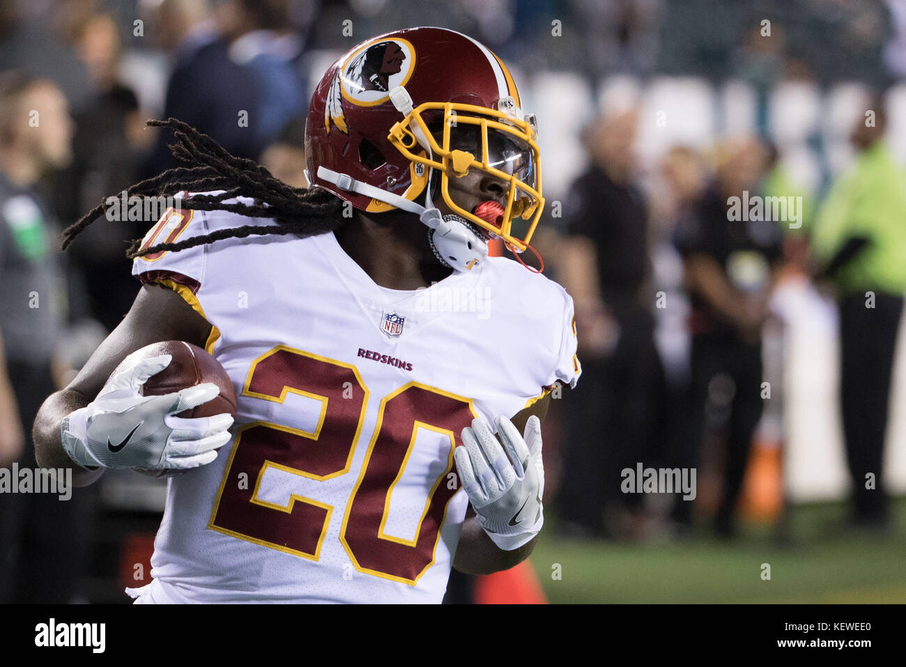 October 23, 2017: Washington Redskins running back Rob Kelley (20 ...