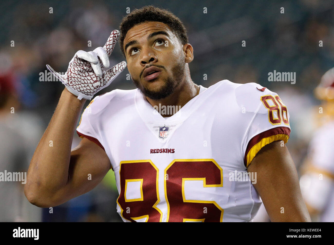 October 23, 2017: Washington Redskins tight end Jordan Reed (86) looks ...