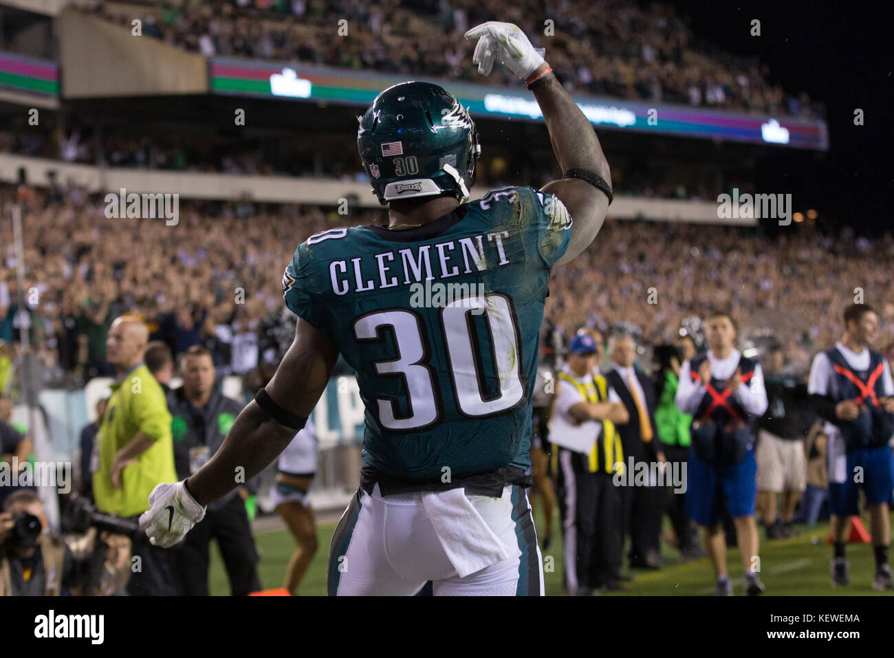 October 23, 2017: Philadelphia Eagles running back Corey Clement (30 ...