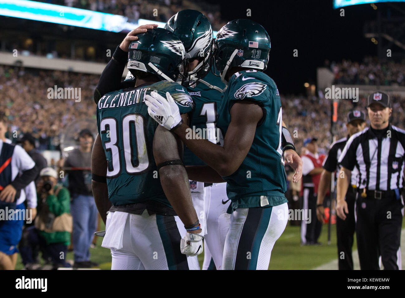 October 23, 2017: Philadelphia Eagles running back Corey Clement (30 ...