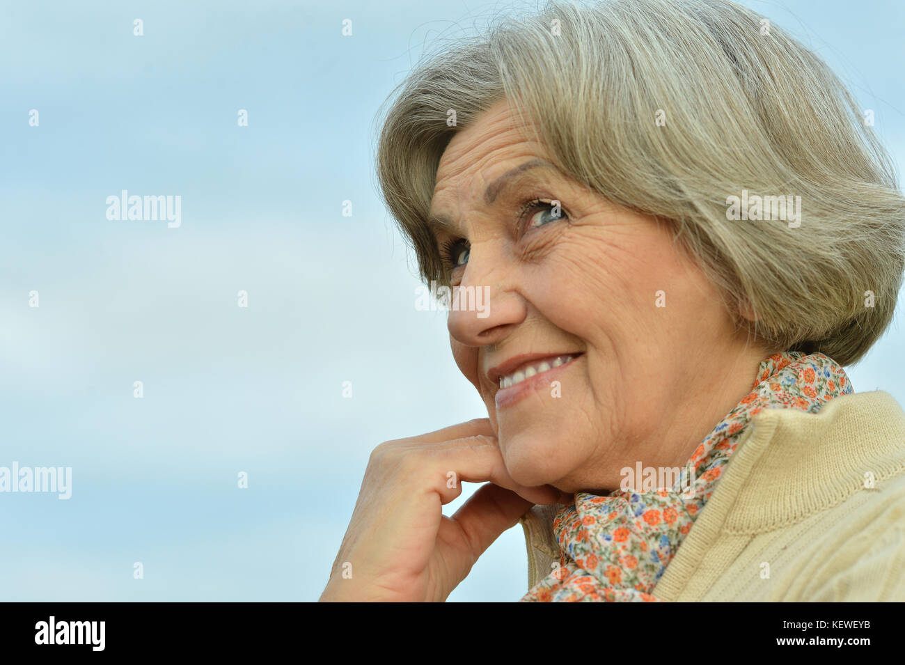 beautiful senior woman Stock Photo - Alamy