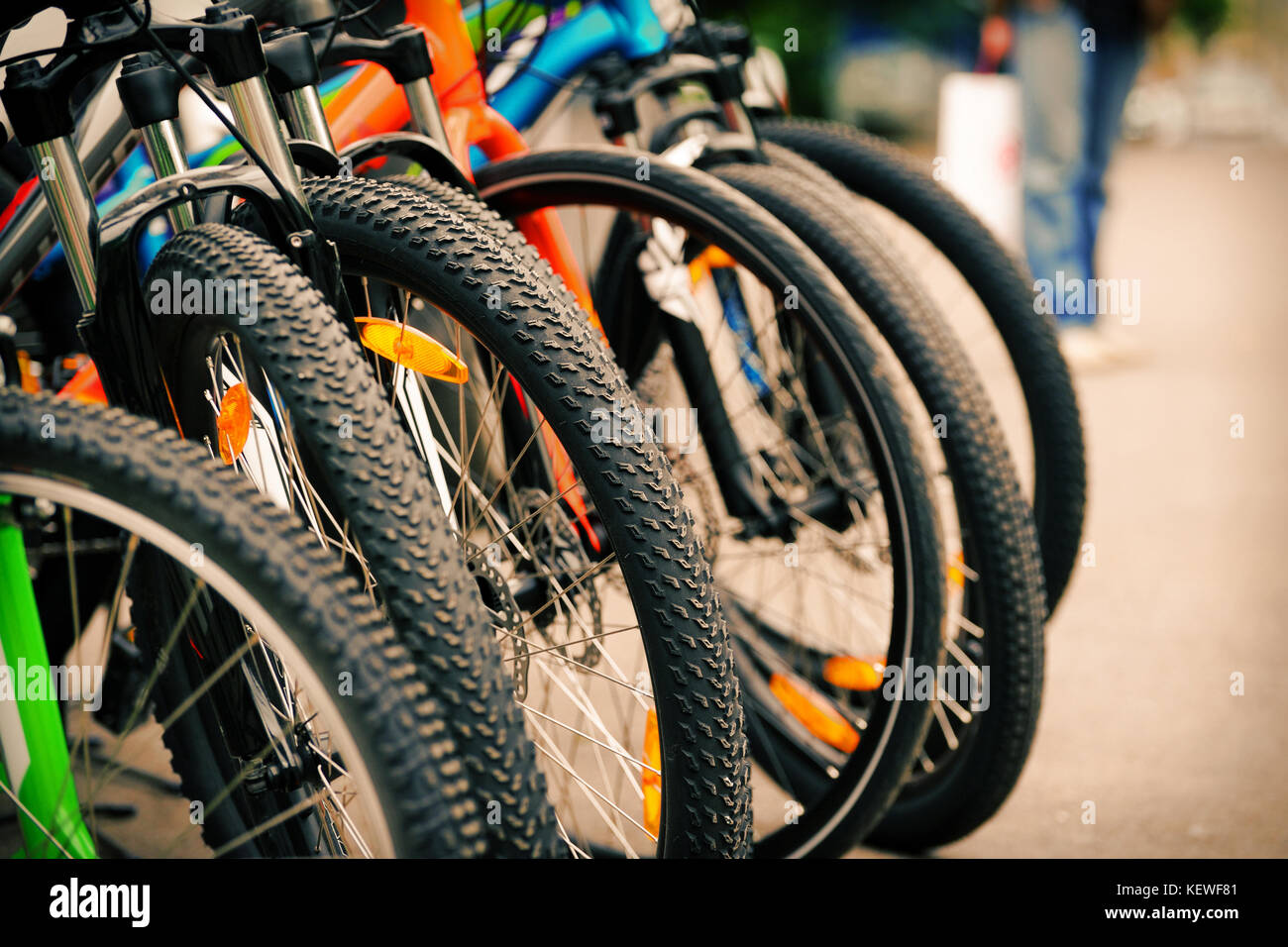 part of bicycle close up wheel and gear Stock Photo - Alamy