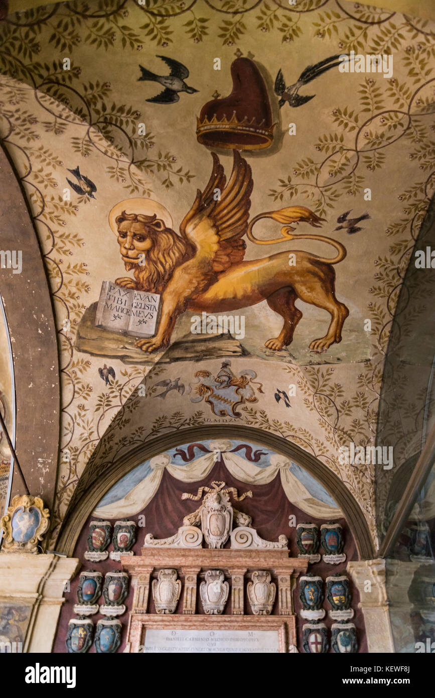 The Archiginnasio library of Bologna Stock Photo - Alamy