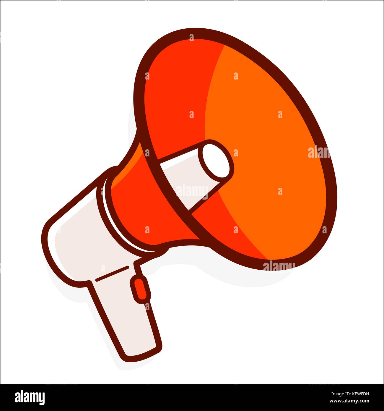 Red Megaphone Clipart