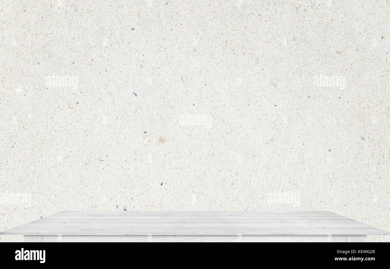 White wooden table top near dirty wallpaper Stock Photo - Alamy