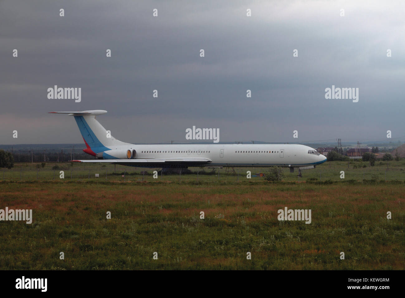 Written-off plane stored at airport. Kazan, Russia Stock Photo - Alamy