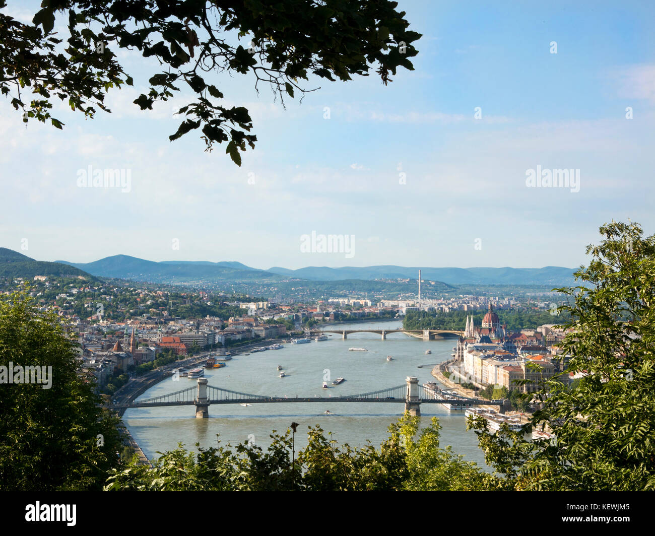 Horizontal cityscape of Budapest Stock Photo - Alamy