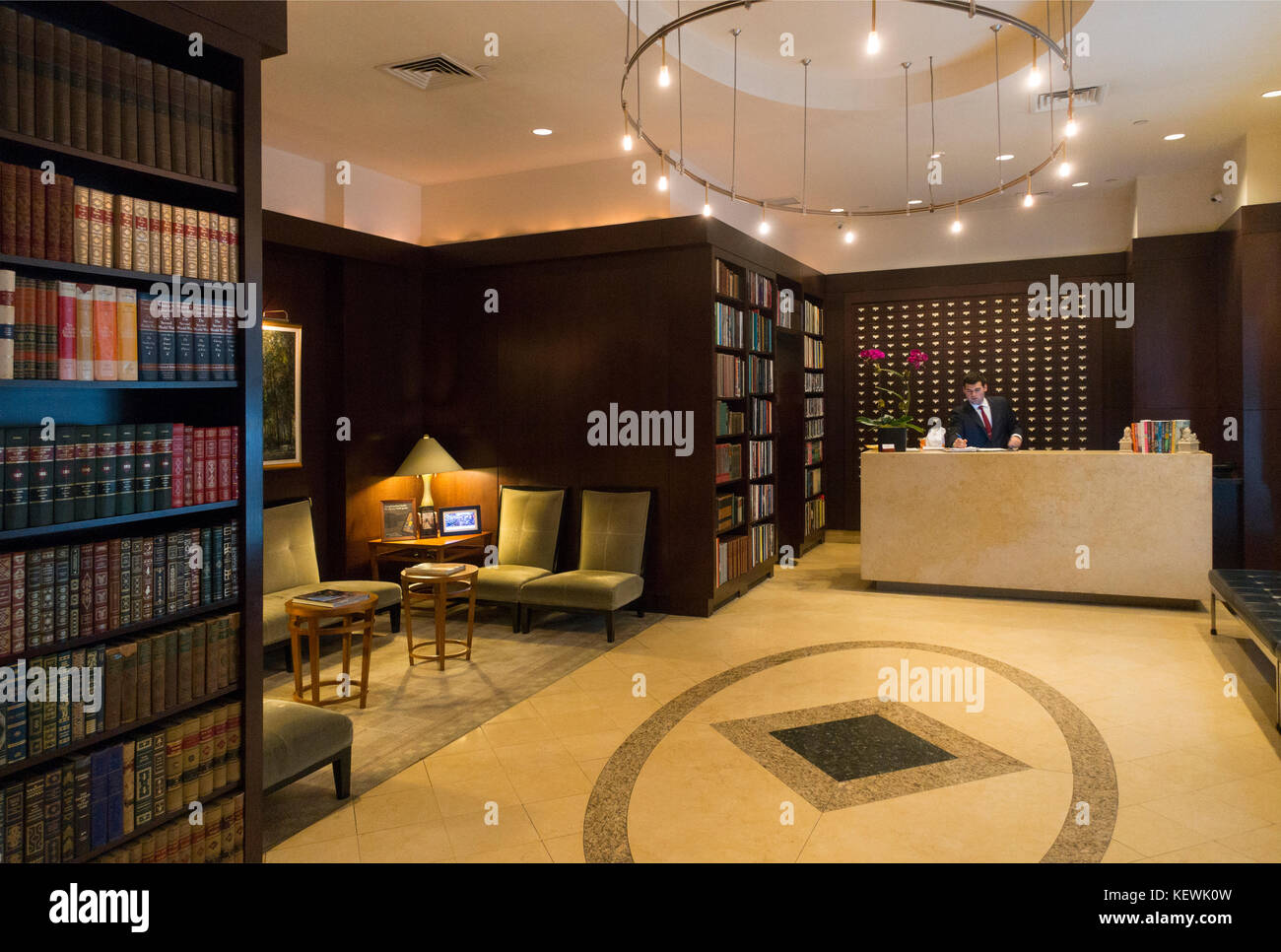 library hotel midtown NYC Stock Photo - Alamy