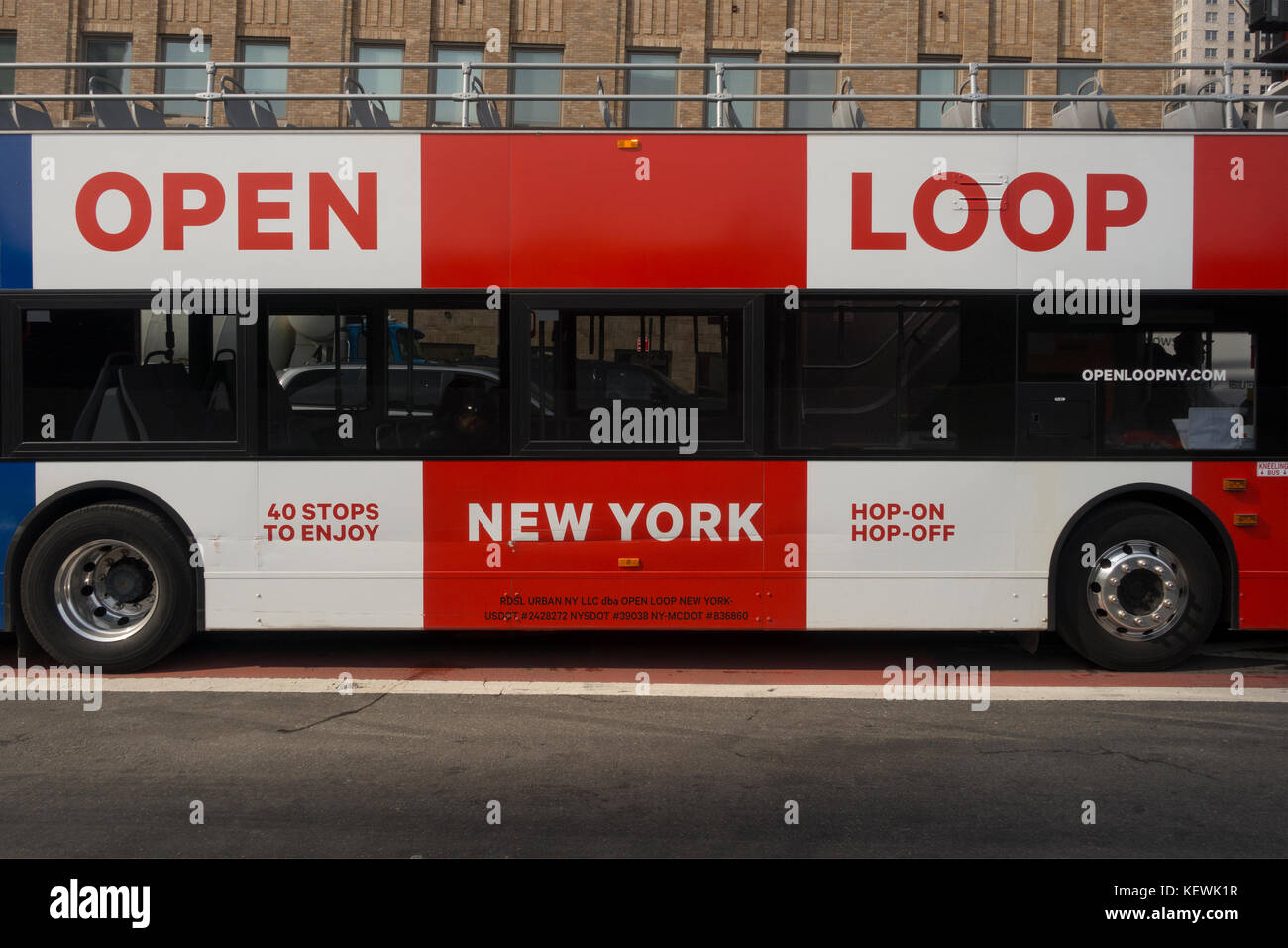 open loop bus nyc Stock Photo - Alamy