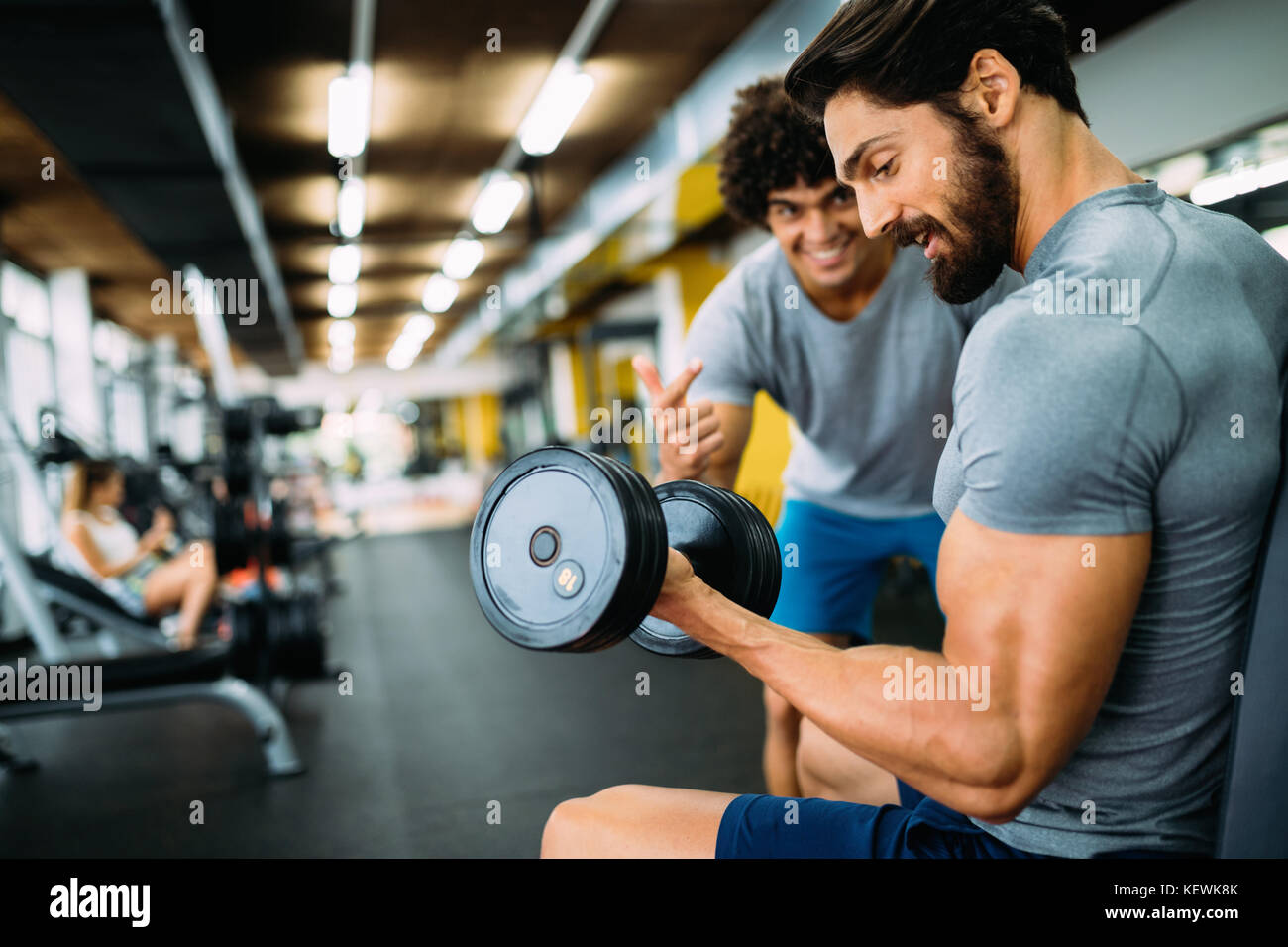 Gym exercise man hi-res stock photography and images - Alamy