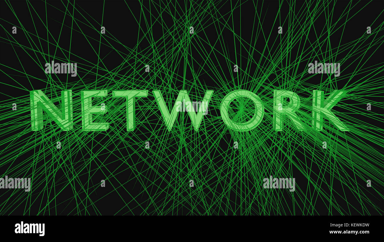 3d rendering of word "NETWORK Stock Photo - Alamy
