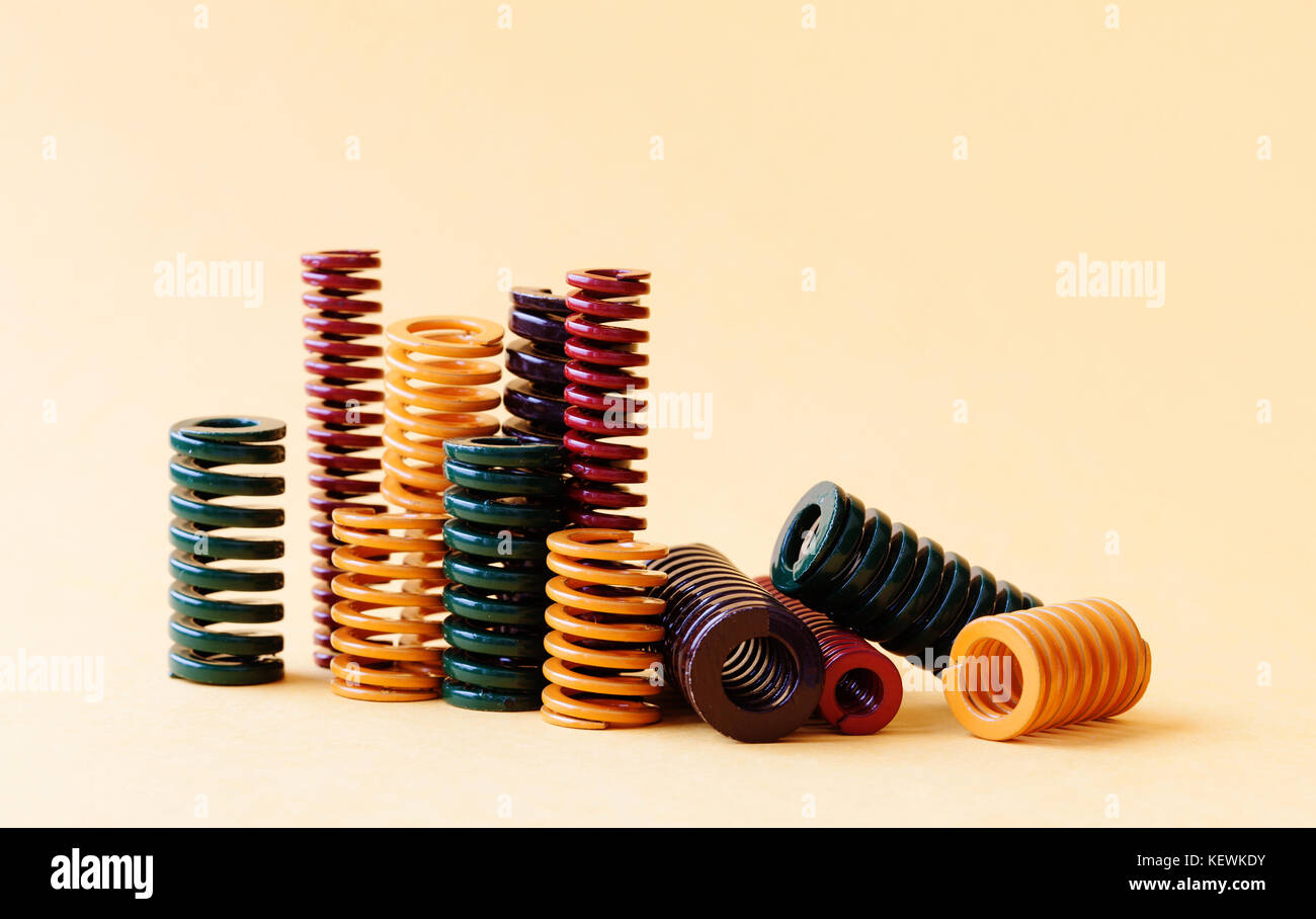 Wire coil coiled abstract hi-res stock photography and images - Alamy