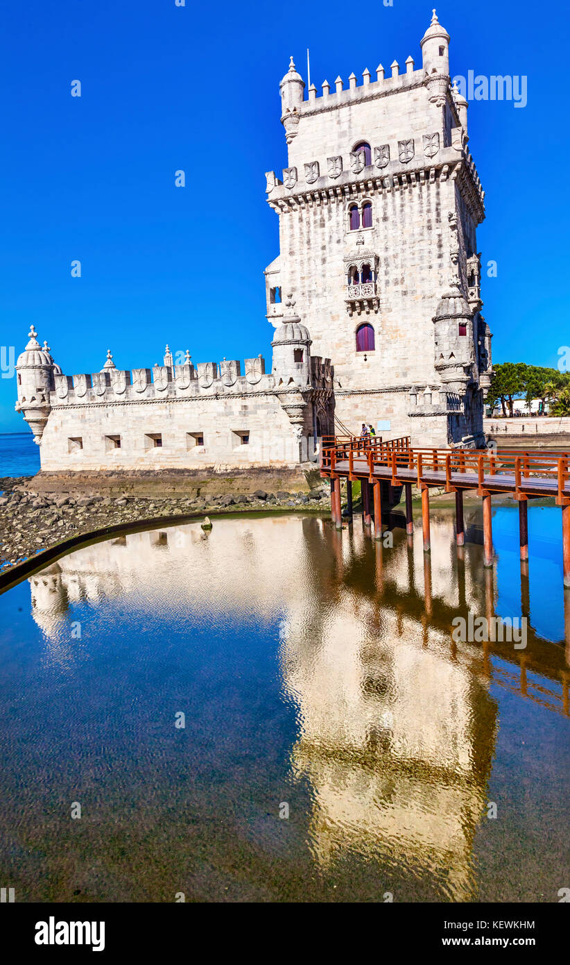 Belem Tower Torre de Belem Portuguese Symbol of Exploration Lisbon ...