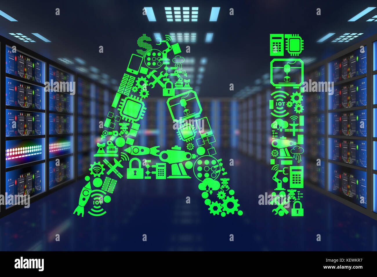 Artificial intelligence modern computing concept Stock Photo - Alamy