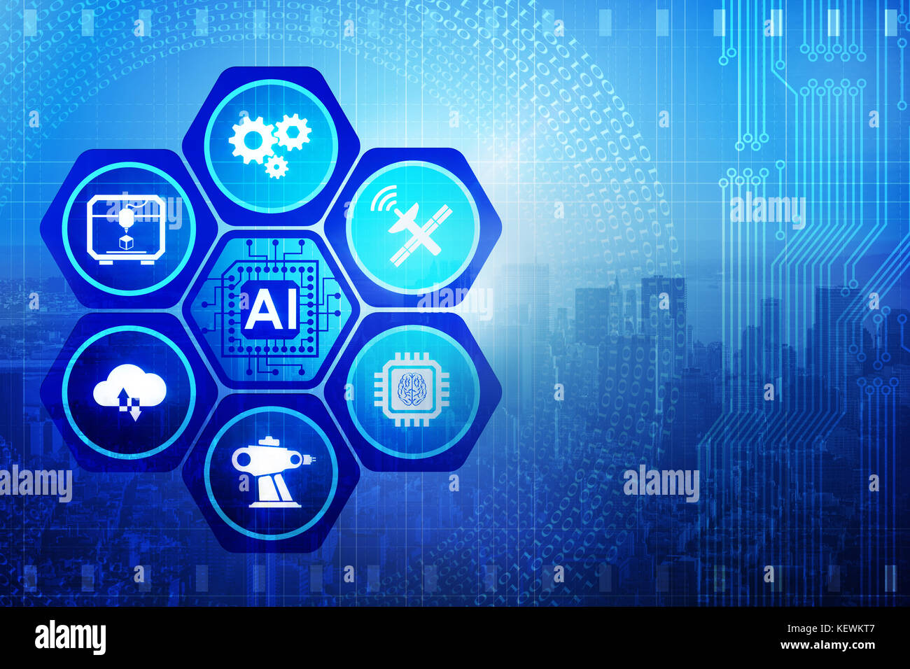 Artificial intelligence modern computing concept Stock Photo - Alamy