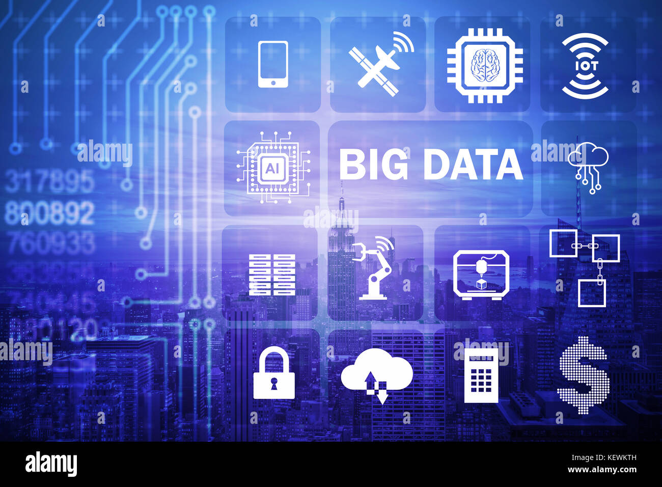 Big data modern computing concept Stock Photo - Alamy