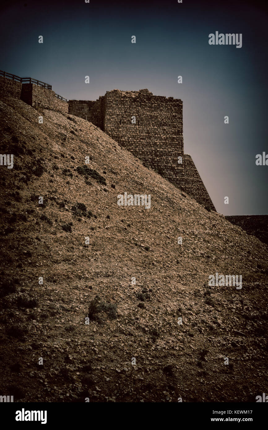 in the mountain of eden jordan the view from the antique castle Stock ...