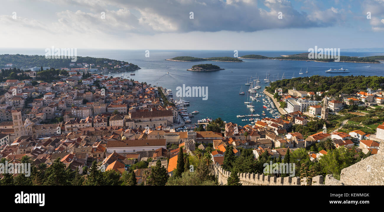 The unforgettable views of Hvar town and the Pakleni Islands just off ...