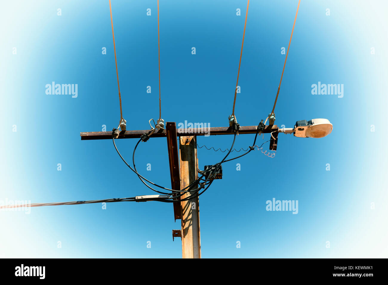 in australia the concept of power line with electrical pole in the ...