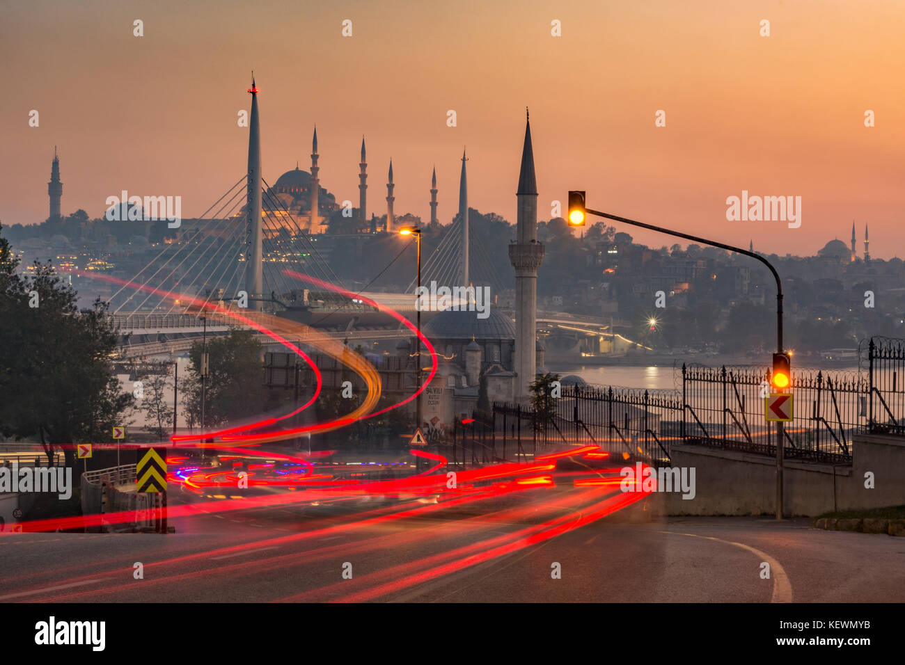 Istanbul at night,Turkey Stock Photo - Alamy