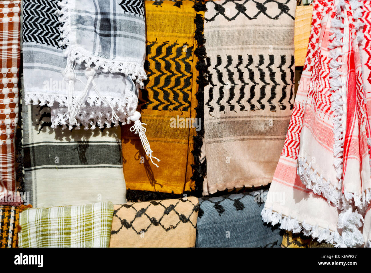 the texture of the cotton traditional symbolic arabian scarf like ...