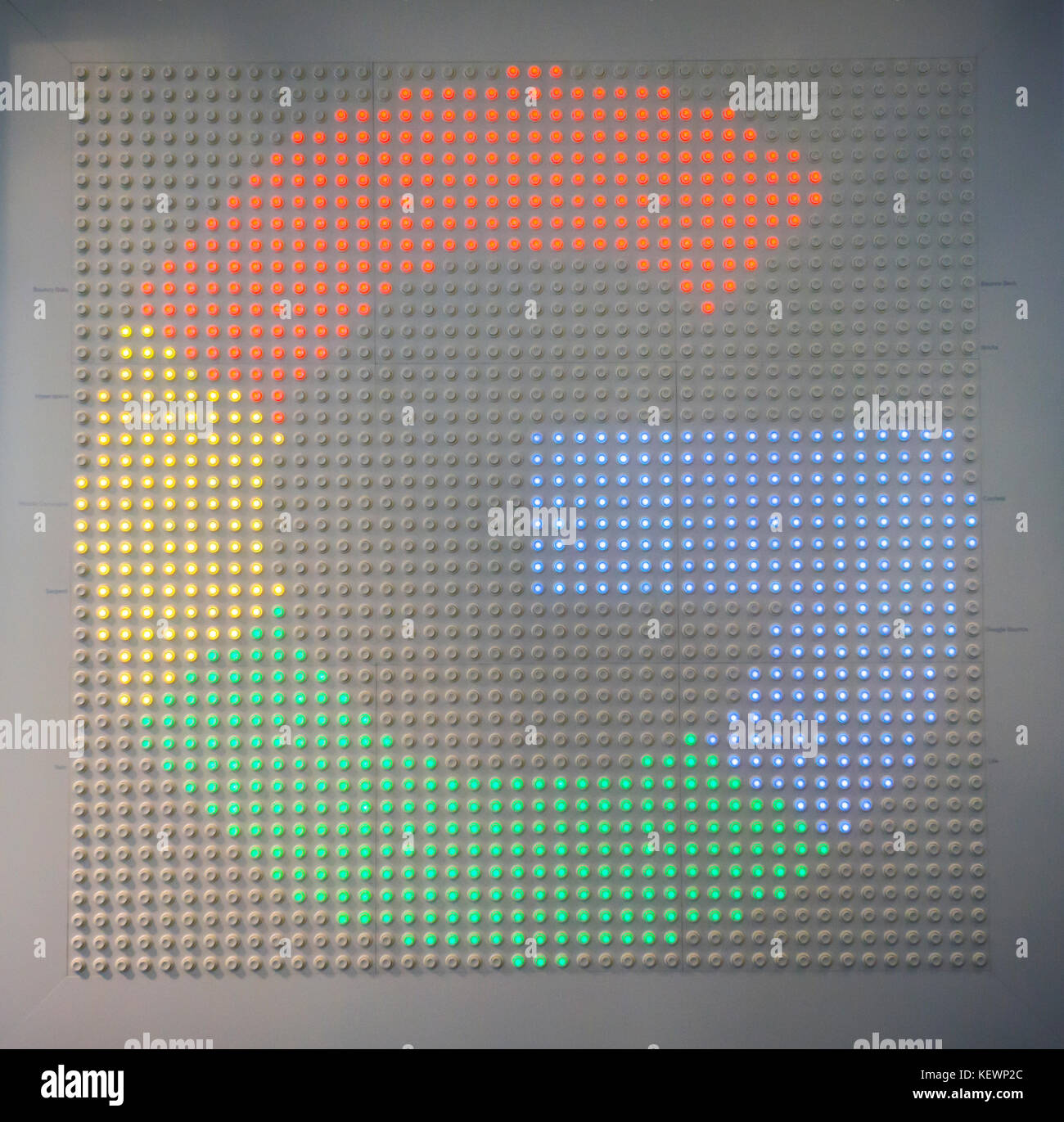 A wall display in the Google store in the Flatiron neighborhood of New ...