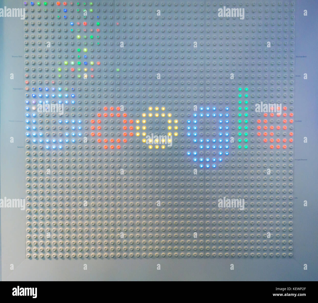 A wall display in the Google store in the Flatiron neighborhood of New ...