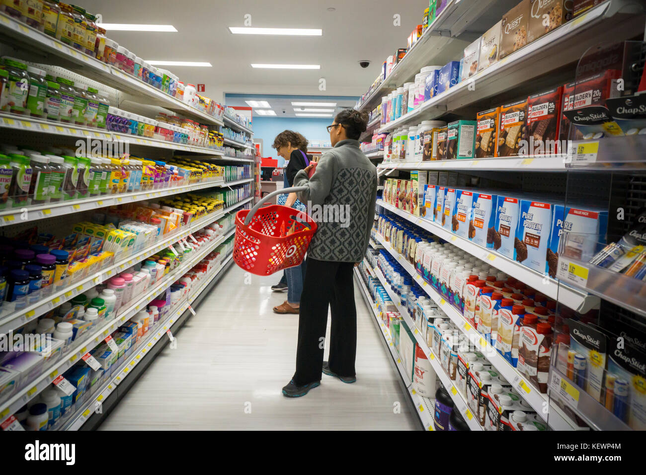 Shoppers in a Target store in Herald Square in New York on its grand ...