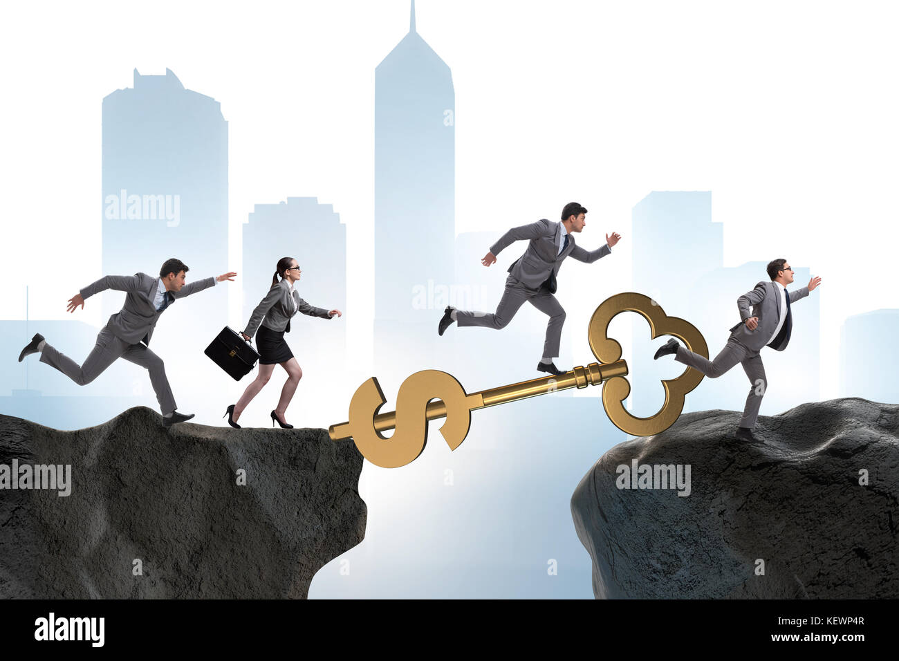 Concept of key to financial success and prosperity Stock Photo - Alamy
