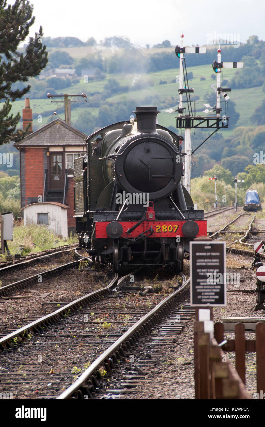 All aboard the steam train Stock Photo - Alamy