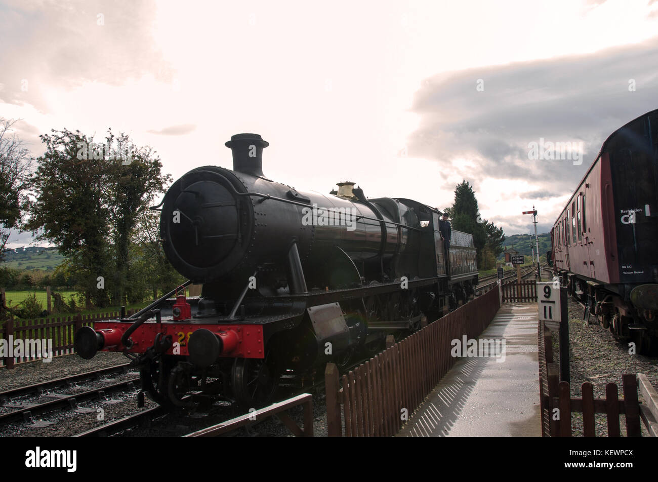 All aboard the steam train Stock Photo - Alamy