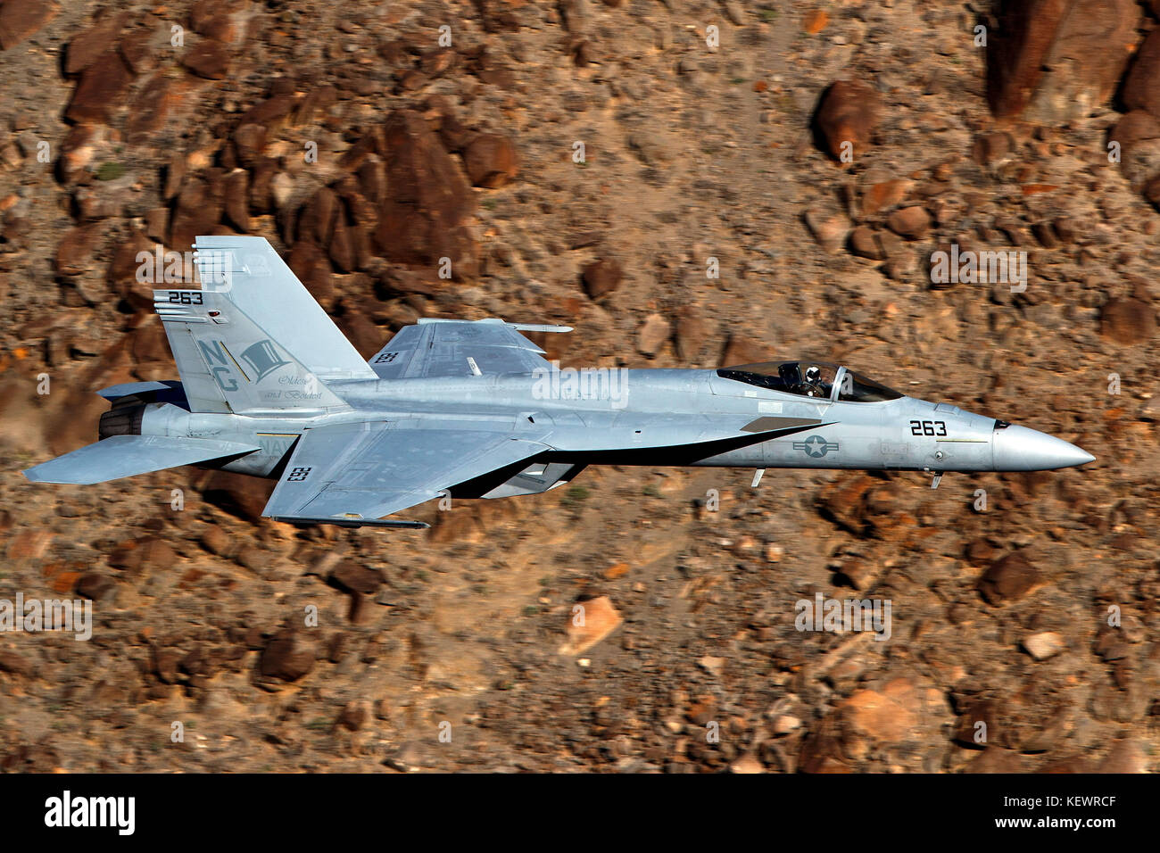 United States Navy Boeing F/A-18E Super Hornet (NG-263) of the VFA-14 ...