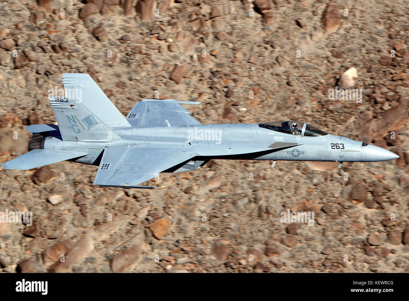 United States Navy Boeing F/A-18E Super Hornet (NG-263) of the VFA-14 ...