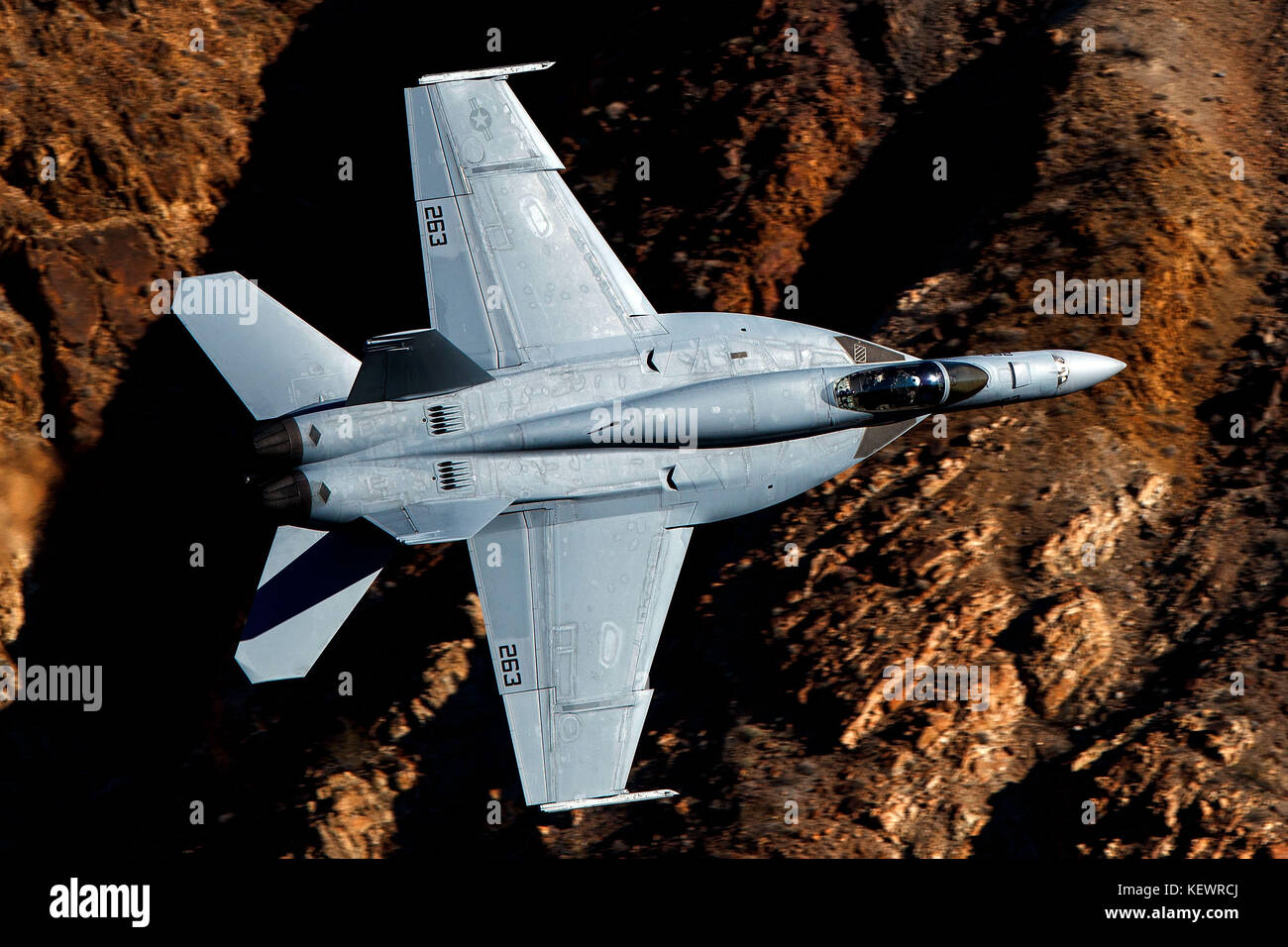 United States Navy Boeing F/A-18E Super Hornet (NG-263) of the VFA-14 ...