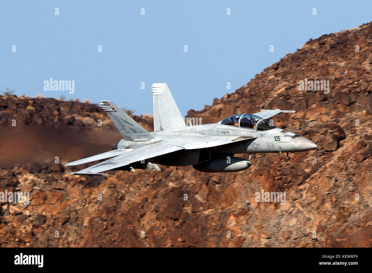 United States Navy Boeing F/A-18F Super Hornet (NE 105) from the VFA-2 ...
