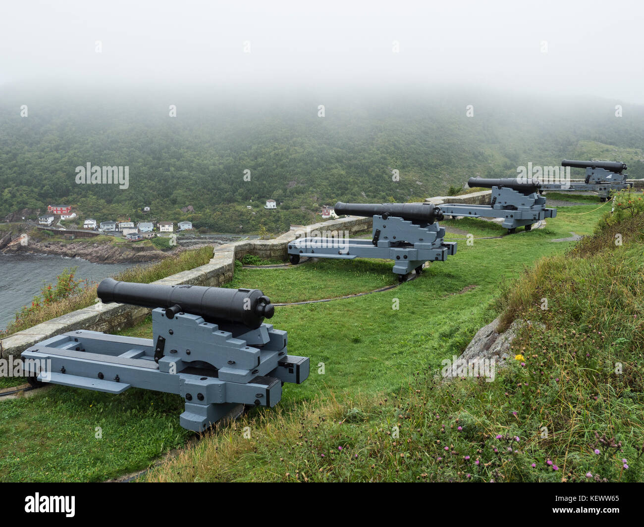 32-pounder long guns, Signal Hill National Historic Site, St. John's ...
