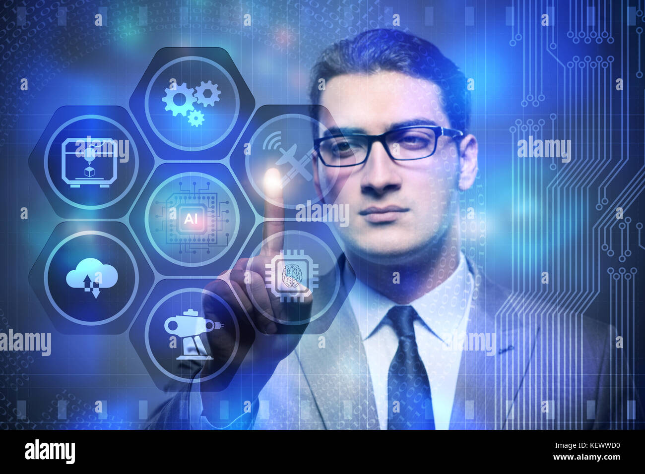 Artificial intelligence modern computing concept Stock Photo - Alamy