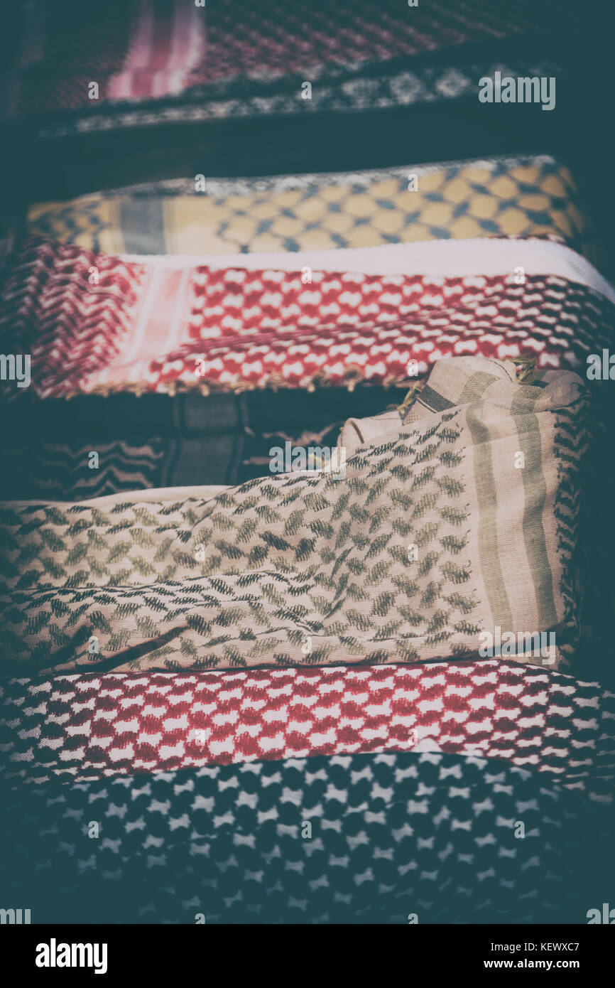 the texture of the cotton traditional symbolic arabian scarf like ...