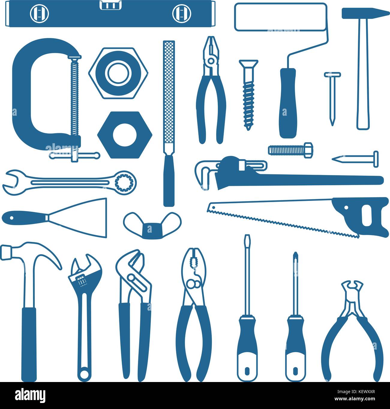 Various hand tools icons Stock Vector Image & Art - Alamy