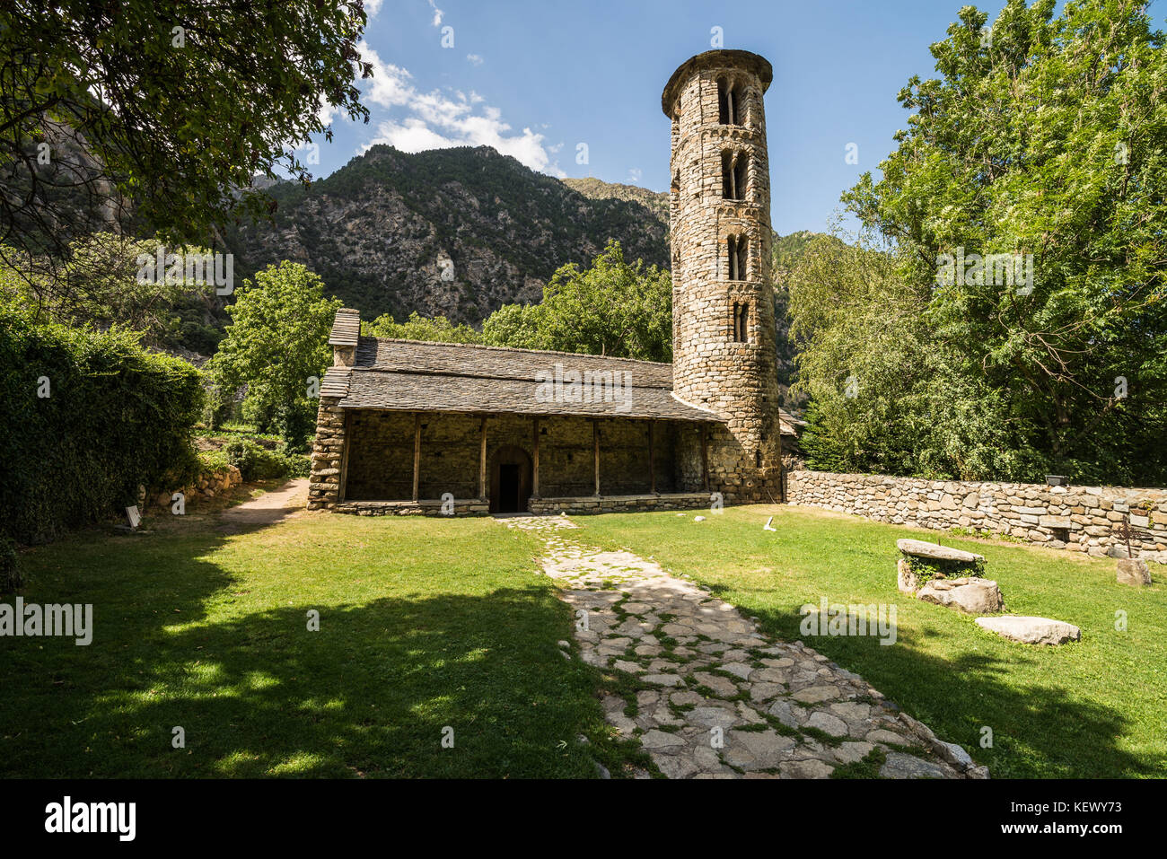 Exterior of the Santa Coloma church, Andorra, Europe Stock Photo - Alamy