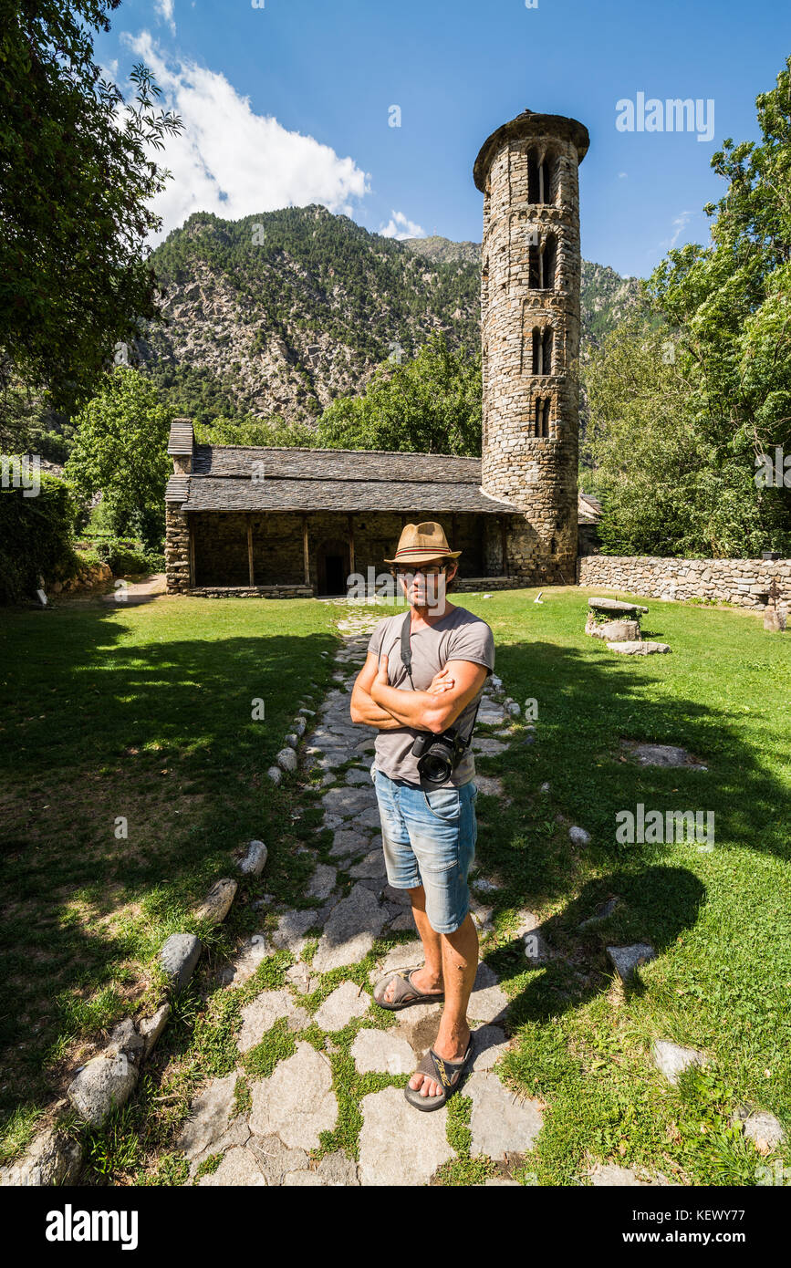 Exterior of the Santa Coloma church, Andorra, Europe Stock Photo - Alamy