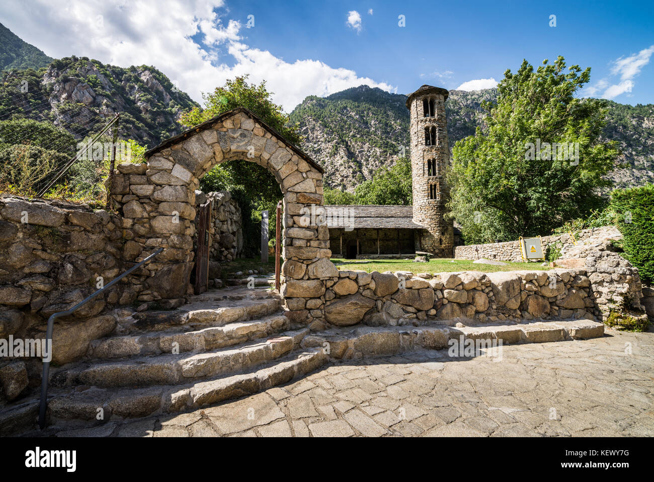 Exterior of the Santa Coloma church, Andorra, Europe Stock Photo - Alamy